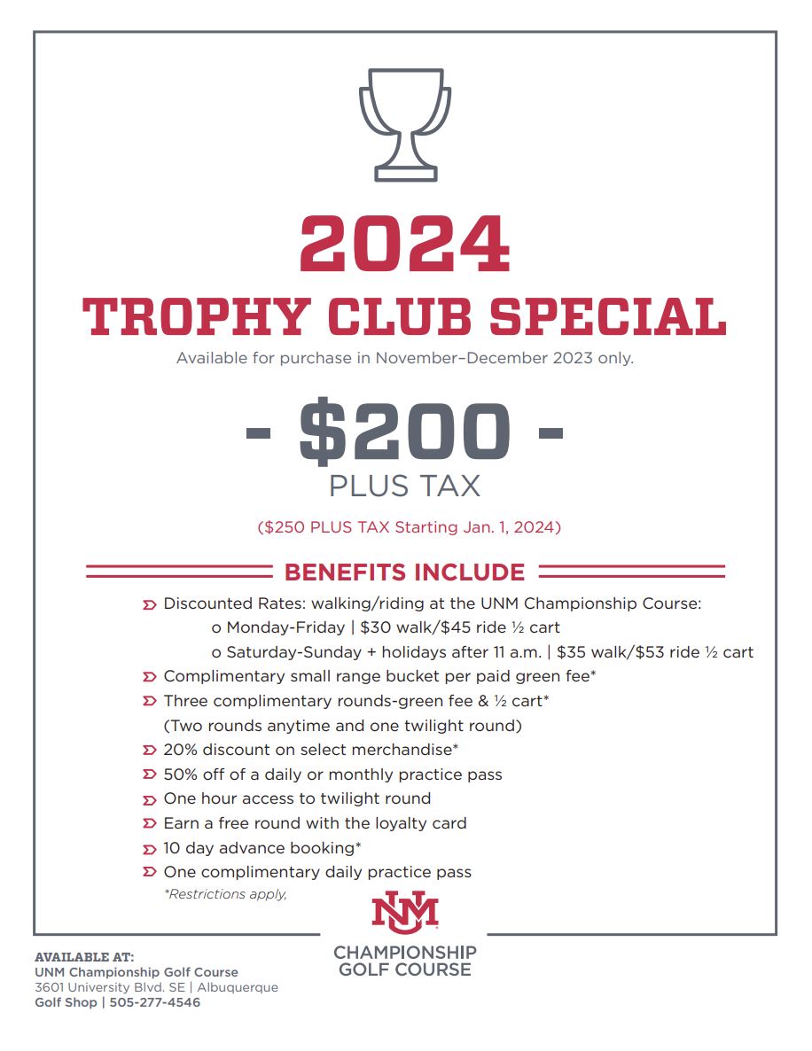 Passes – University of New Mexico Golf Course