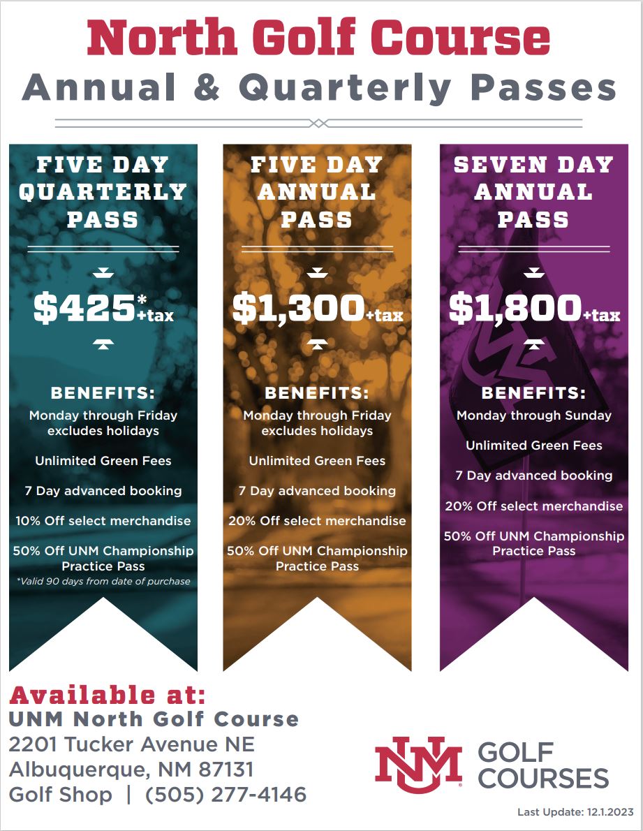Passes – University of New Mexico Golf Course