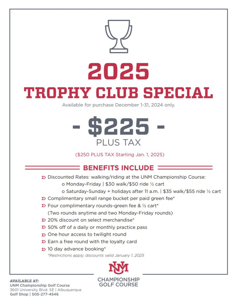 Passes – University of New Mexico Golf Course