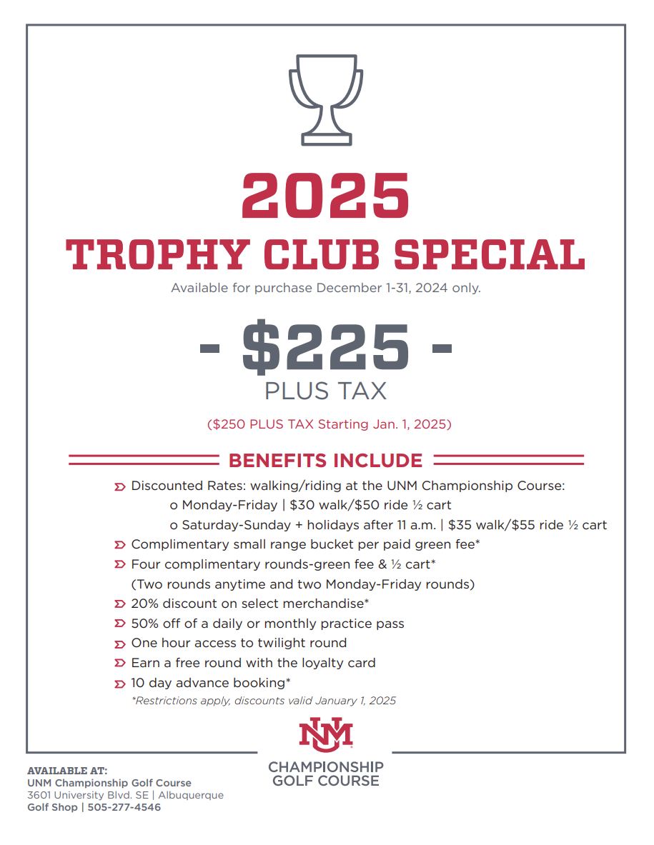 Passes – University of New Mexico Golf Course