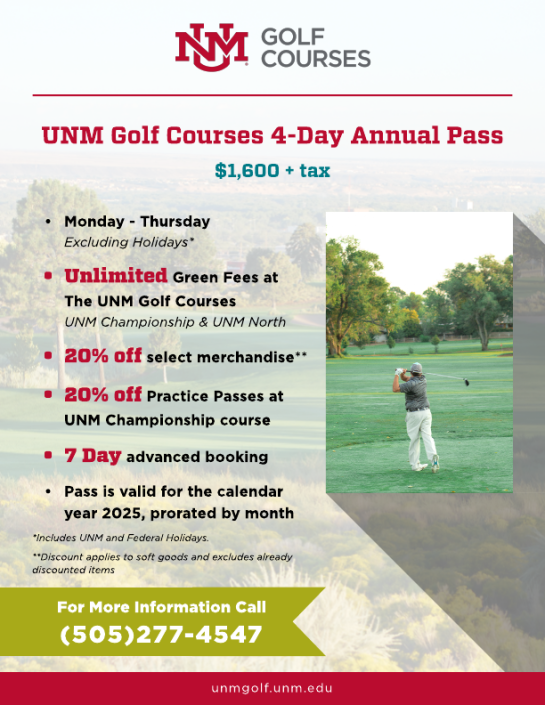 Passes – University of New Mexico Golf Course